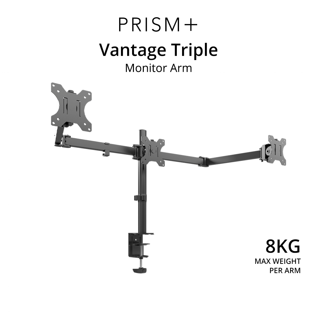PRISM+ Vantage Triple VESA Monitor Arm | Shopee Singapore