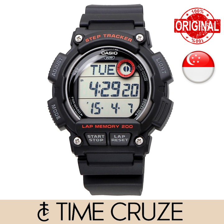 [Time Cruze] Casio WS-2100H Step Tracker Sports Running Digital Men Watch WS-2100H-1AVDF WS ...