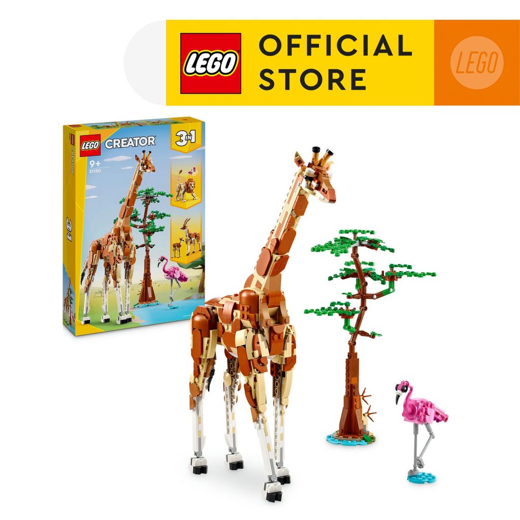 LEGO Creator 31150 Wild Safari Animals 3in1 Set (780 Pieces) | Shopee ...