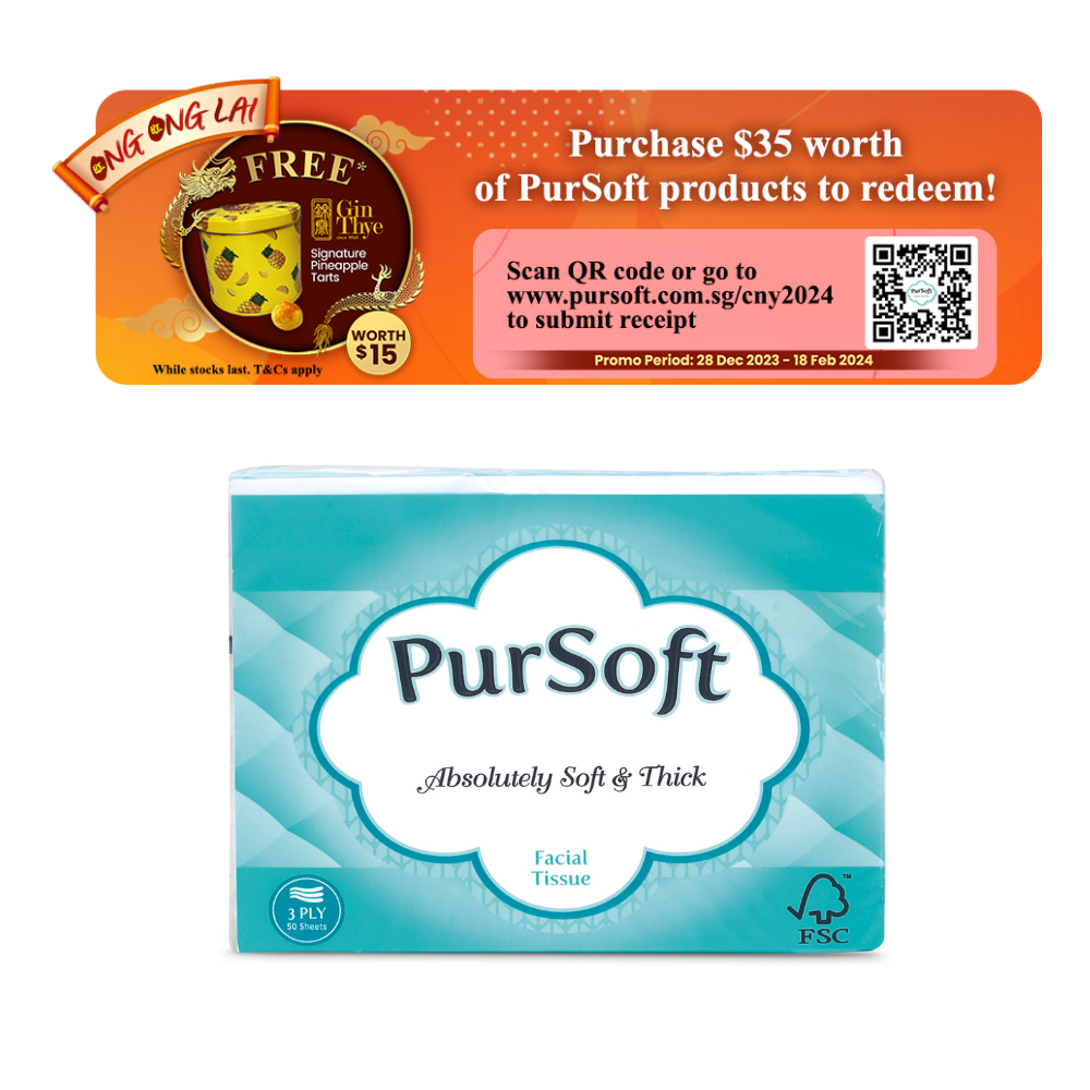PurSoft 3ply Travel Pack 50 Sheets, Pack of 4 | Shopee Singapore