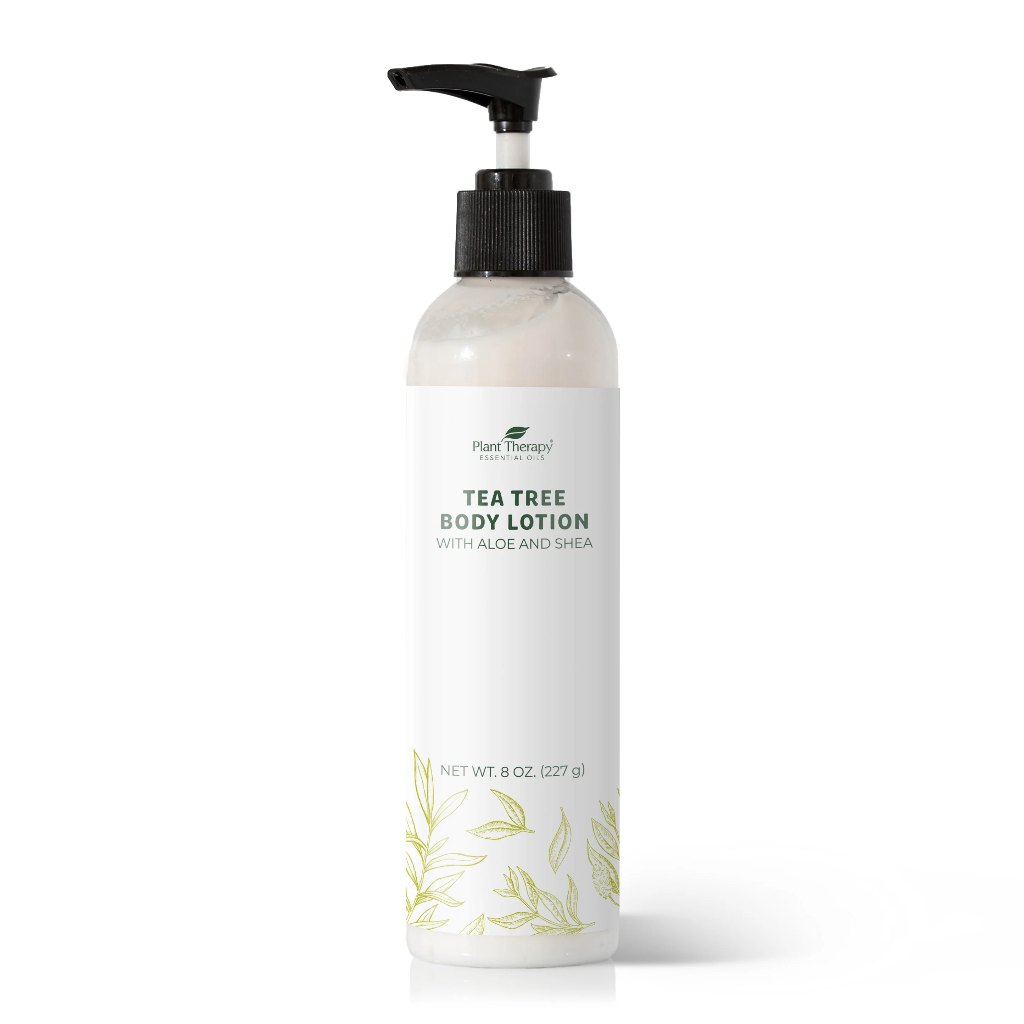 Plant Therapy Tea Tree Body Lotion with Aloe and Shea 8 oz (227g ...