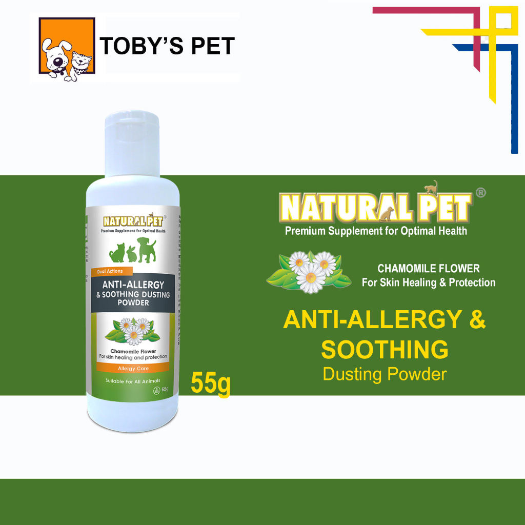 Natural Pet Anti-Allergy & Soothing Dusting Powder 55g | Shopee Singapore