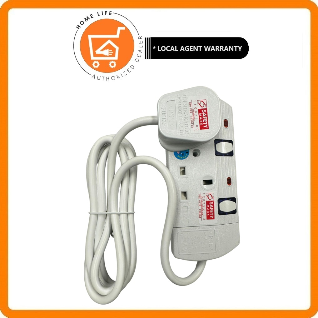 CTP PSE 6122 2 Way 2M Portable Socket Outlet | Shopee Singapore