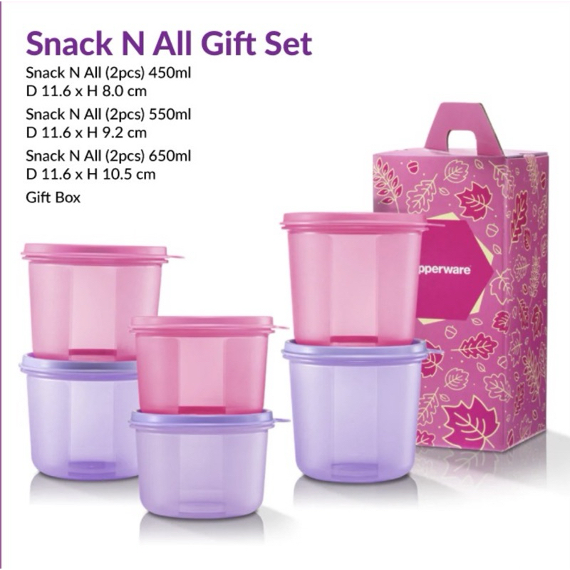Tupperware Snack N All Set | Shopee Singapore