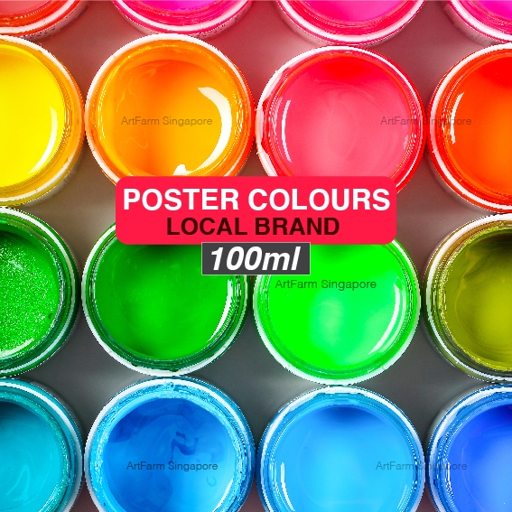 SG 100ML Poster Colour Set of 20 – Rich Gouache Paints for Vibrant Art ...