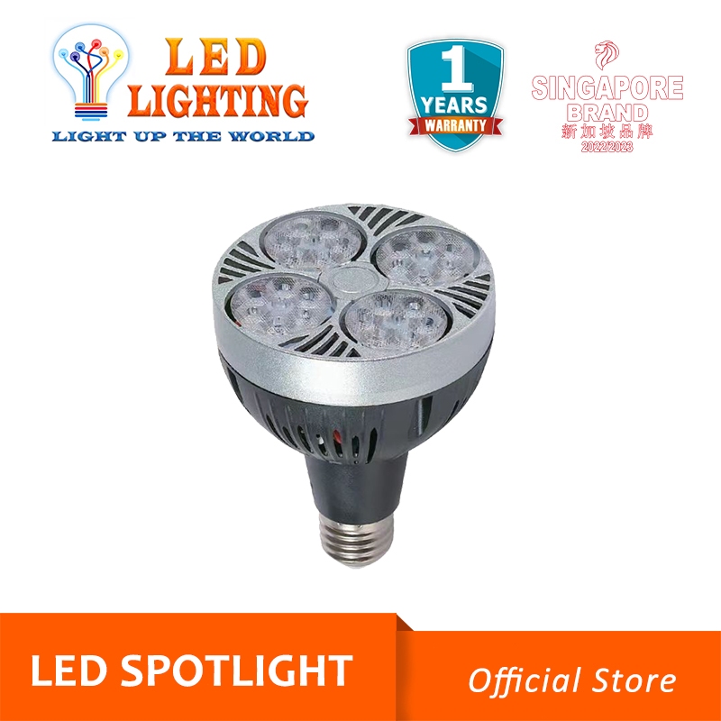 E27 35W PAR30 LED Bulb Light Super Bright Spotlight Lamp Track Light for Home Studio Ready Stock ...