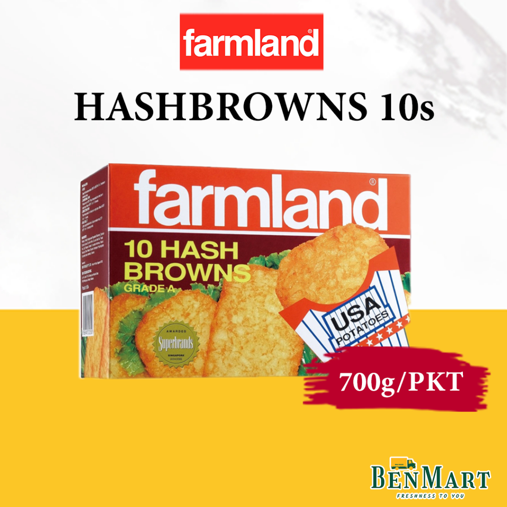 [BenMart Frozen] Farmland Rectangle Hashbrown 700g - USA - Potato ...