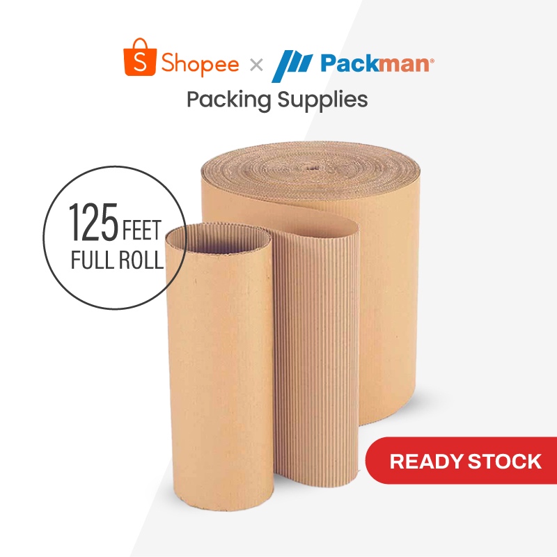 Kraft Corrugated Paper Roll 125ft┃Cardboard Protection┃Flooring Cover ...