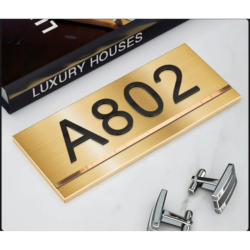 Customised Outdoor Unit Sign number signage Customised Door House ...