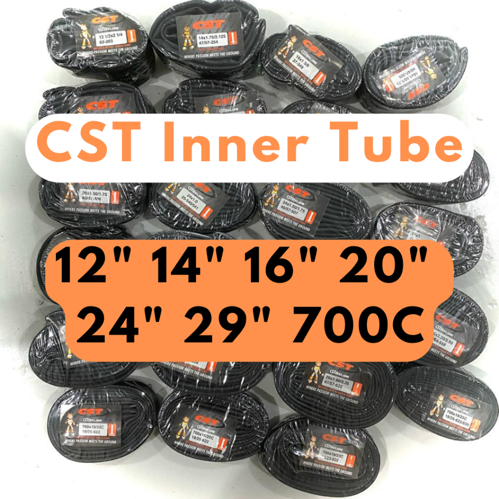[CLEARANCE] CST Inner Tube 12"/14"/16"/20"/24"/29"/700C Presta/Schrader ...