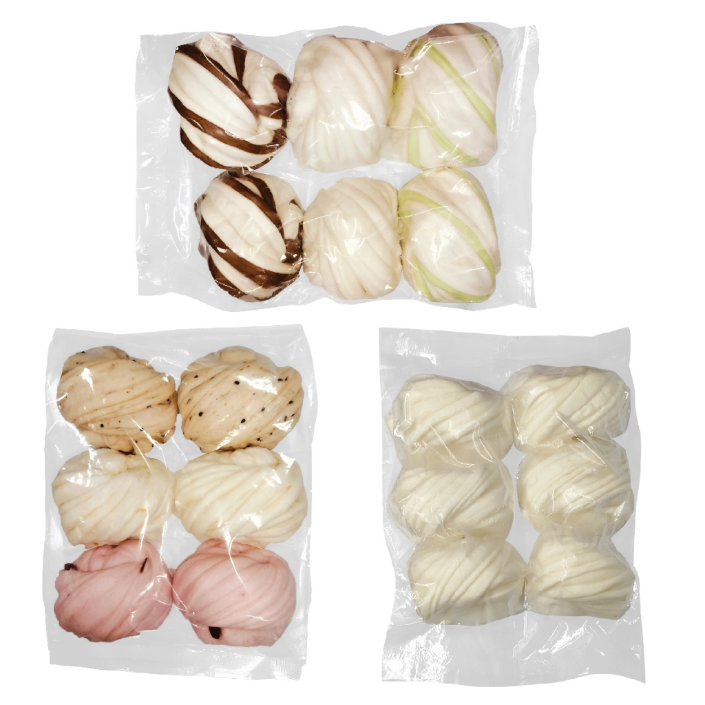 Hanamaki Bun (Canberry,Gula Melaka,Plain),Flower Bun(Pandan ,Chocolate ...
