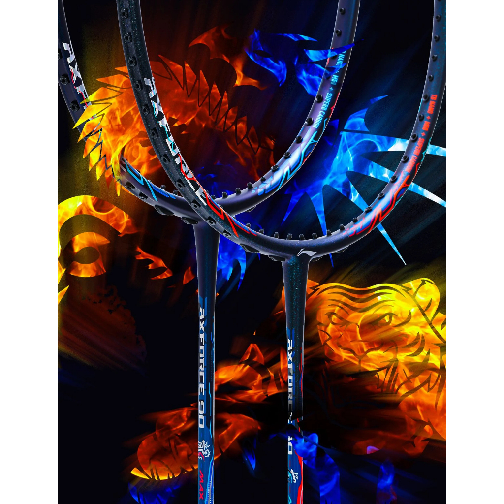 Li-Ning Axforce 90 Tiger Max 3U/4U Badminton Racket雷霆90 龙 with ...