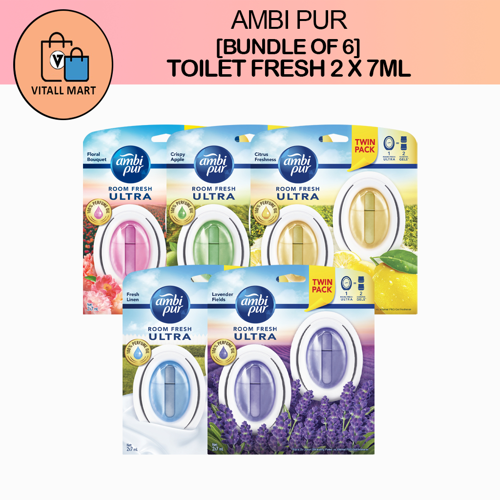 [Bundle Of 6] Ambi Pur Bathroom Fresh Air Freshener 6ML x 2 | Shopee ...
