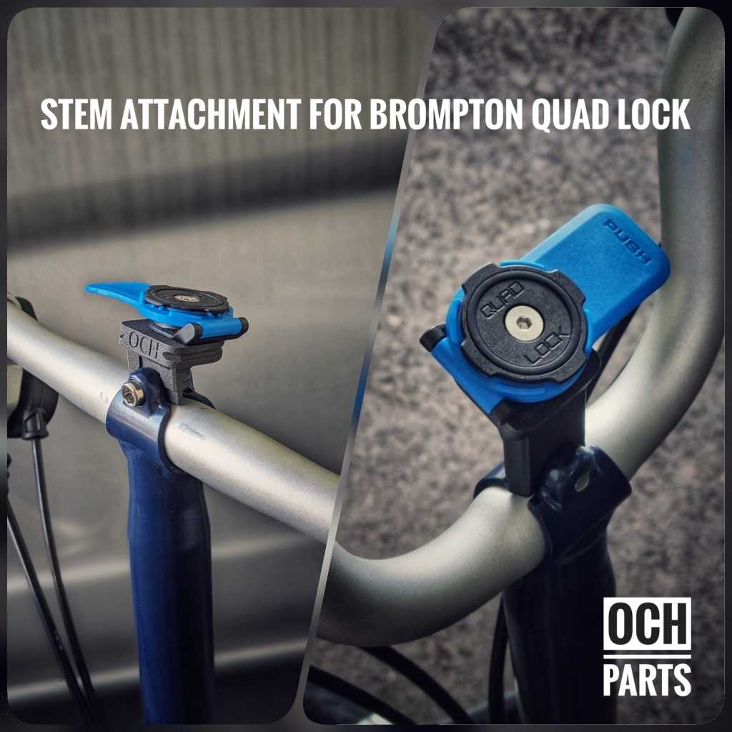 Stem attachment for Quadlock for Brompton / Pikes / 3Sixty / CAMP ...