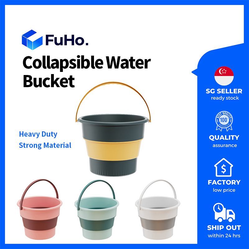 🇸🇬READY STOCK🇸🇬 Fuho Collapsible Bucket | Collapsible Pail | Portable ...