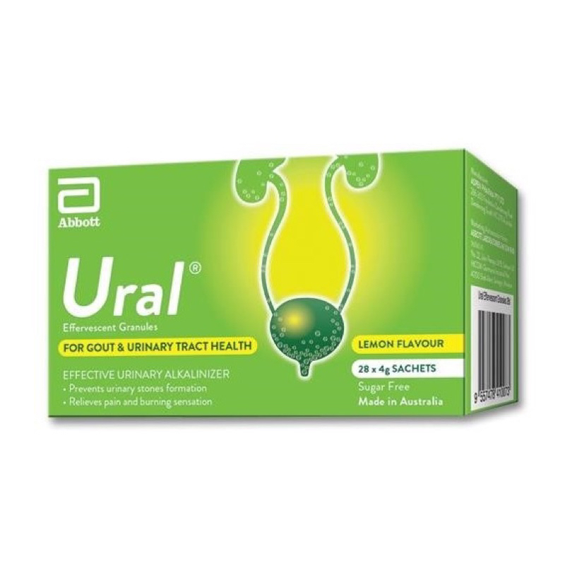 Ural Effervescent Granules 28x4g Urinary Health/Infection | Shopee ...