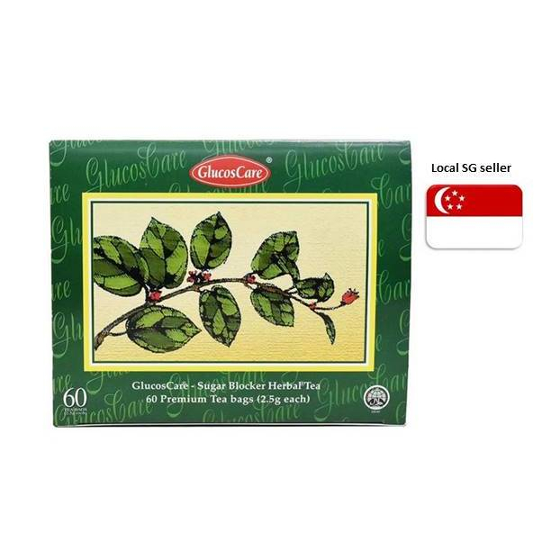 GlucosCare Sugar Blocker Herbal Tea (60 Premium Tea Bag), 2.5g each ...