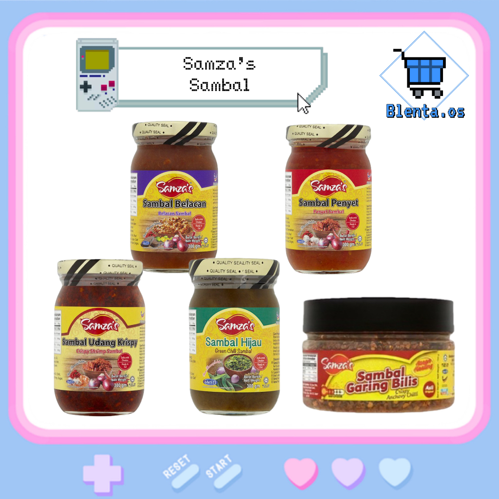 Samza’s Sambal Penyet/Sambal Belacan/Sambal Udang Krispy/Sambal Hijau ...