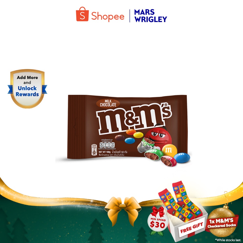 M&M'S Milk Chocolate Share Bag 180g Chocolate / Milky / Sharing ...