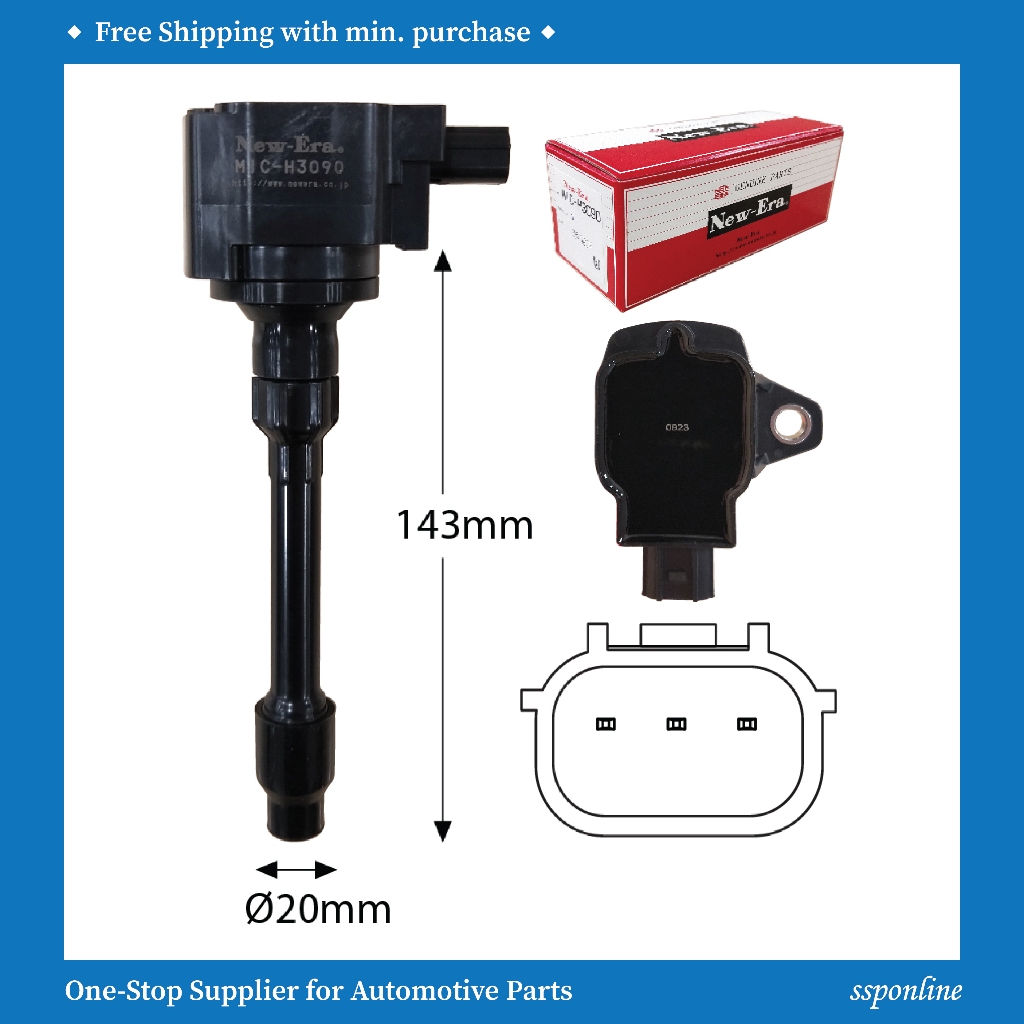 New Era Ignition Coil 30520-5R0-003, 30520-5R0-013 - Fit , Civic ...