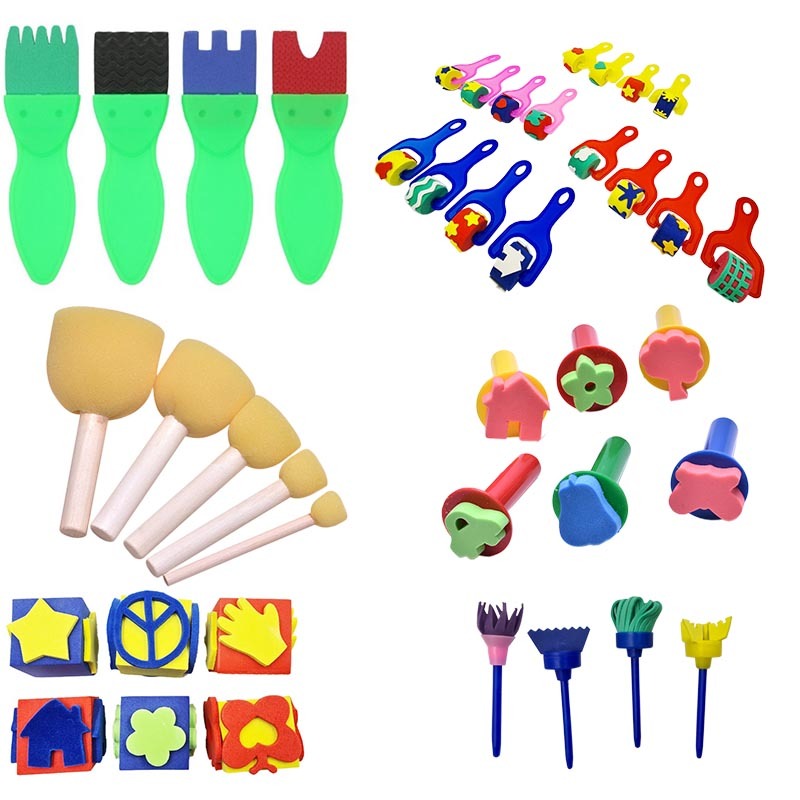 🇸🇬🚚Sponge Tool Set | Plastic Stamp Roller | Art Craft | Paint Stamp ...
