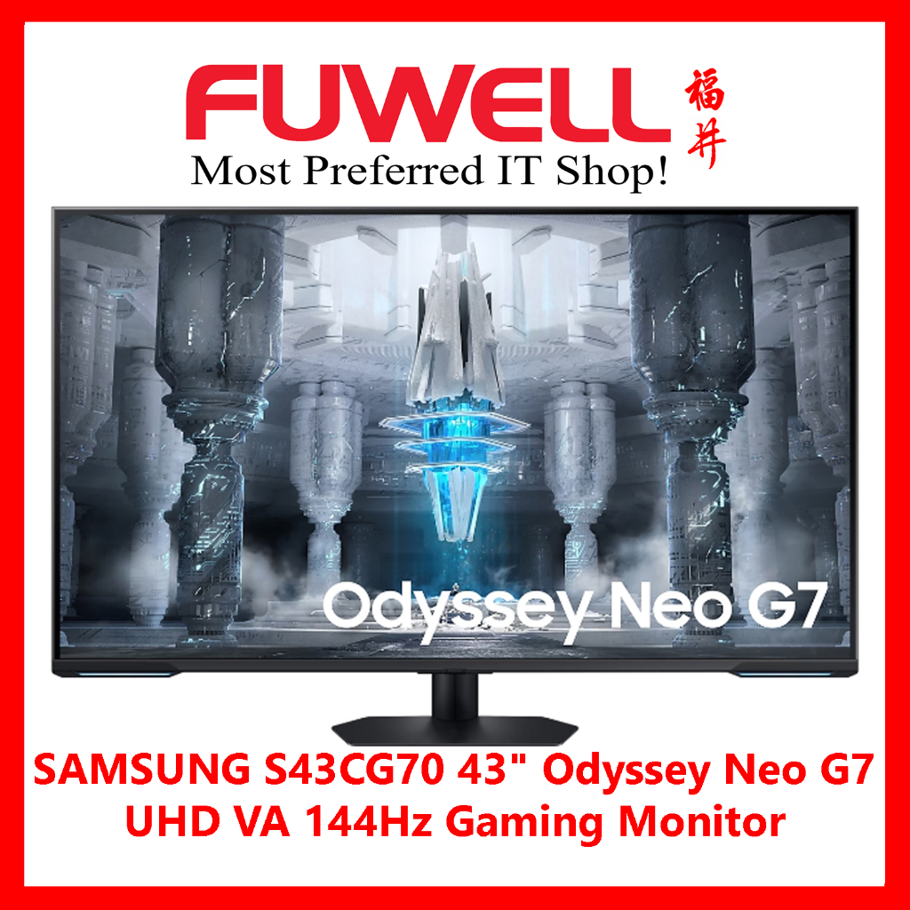 FUWELL- SAMSUNG S43CG700NE 43" Odyssey Neo G7 UHD VA 144Hz Gaming ...