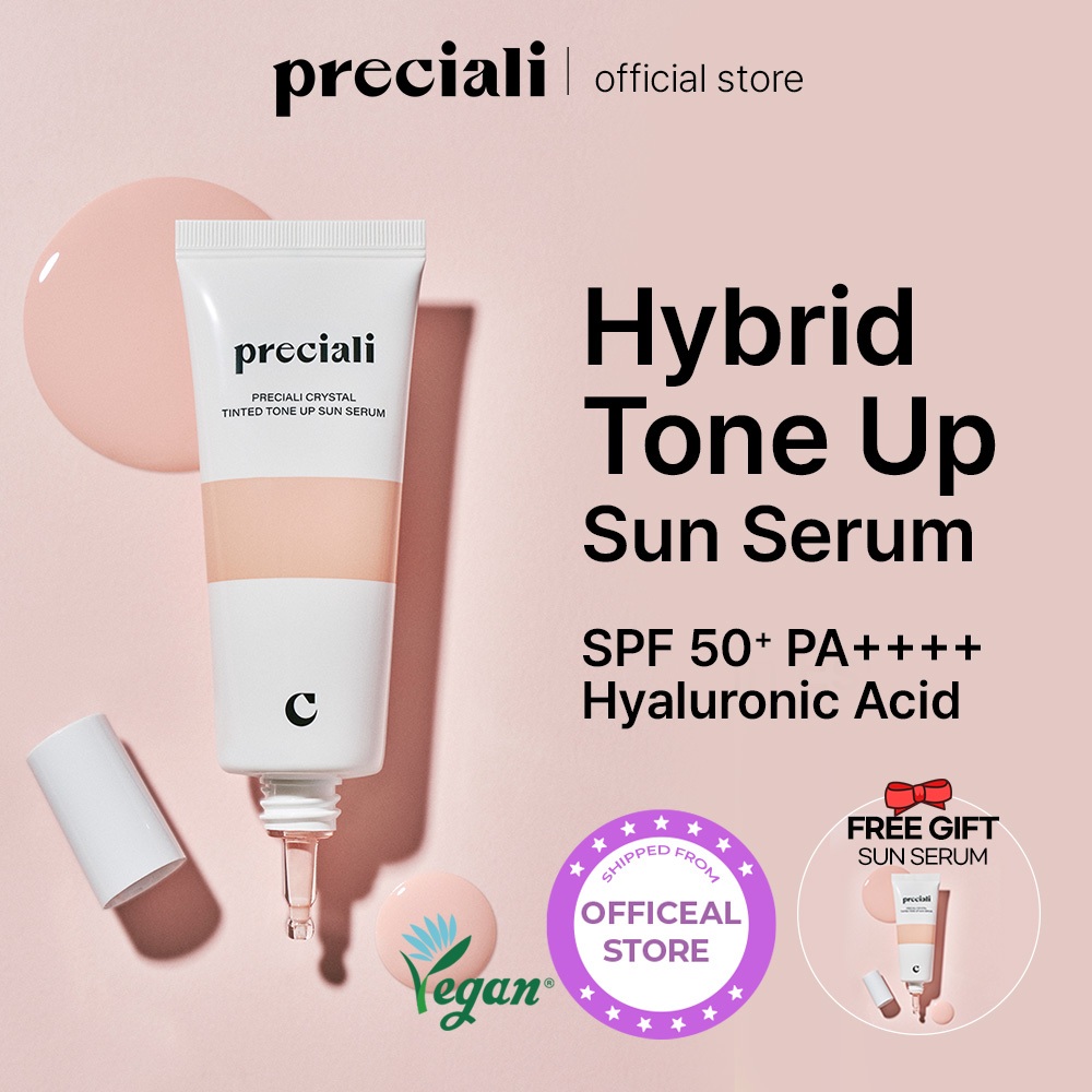[PRECIALI] Crystal Tinted Tone Up Sun Serum SPF 50+ PA+++ 40ml | Shopee ...