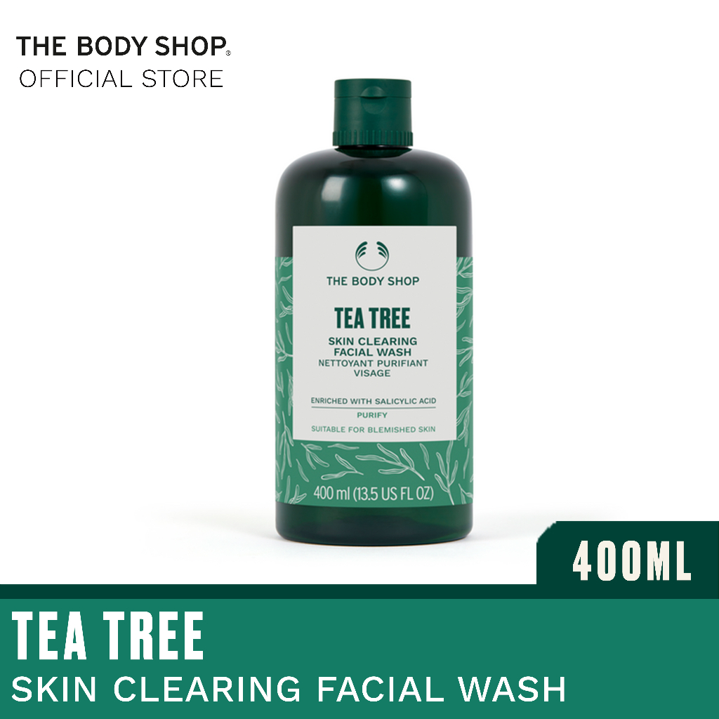 The Body Shop Tea Tree Skin Clearing Facial Wash 400ML | Shopee Singapore