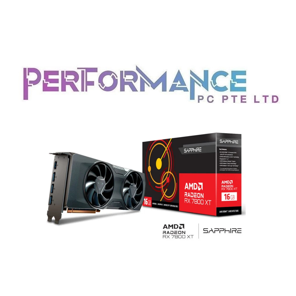 SAPPHIRE AMD RX 7800 XT 7800XT REFERENCE DESIGN AMD MBA 16GB GDDR6 HDMI ...