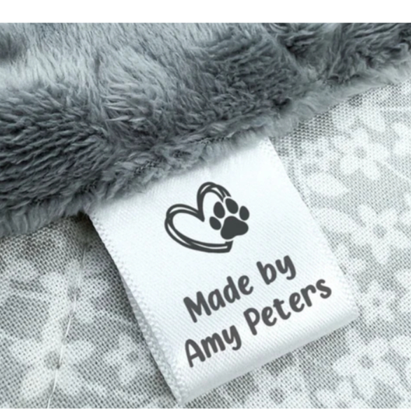 Personalized Fabric label Custom logo Clothing label hanging sewing ...