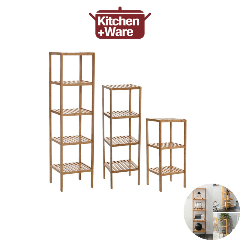 3/4/5 Tier Bamboo Storage Rack / Organizer /Shelf / Tiered Bamboo Rack ...