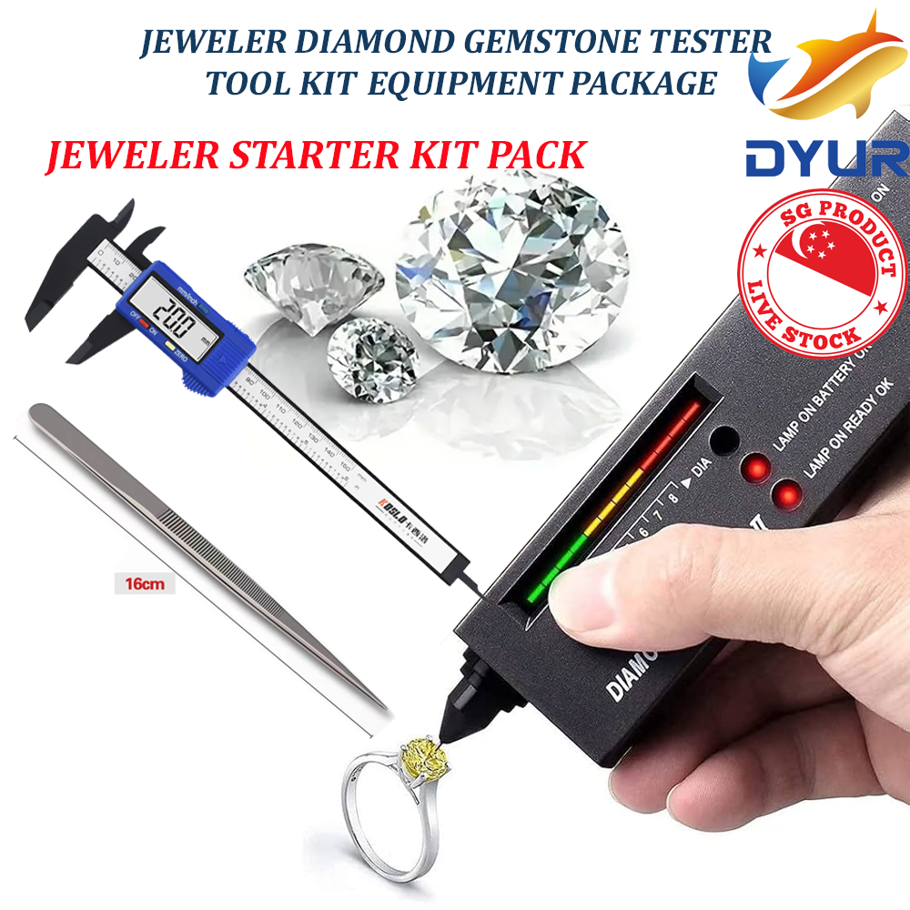 SG STOCK Jewelry Diamond Gemstone Digital Digital Caliper/Jewel Tweezer ...