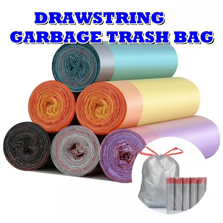 [🇸🇬SG Stock]Drawstring Garbage Bag/ Trash Bag/ Rubbish Bag/ Plastic Bag ...