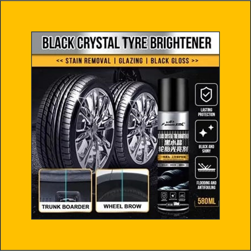 💥[Ready Stock] Tyre Brightener / Tyre Shine Spray / Tyre Wax Foam Spray ...