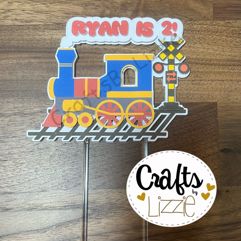 [CraftsBy.Lizzie] Multi-layered Train Cake Topper | Shopee Singapore