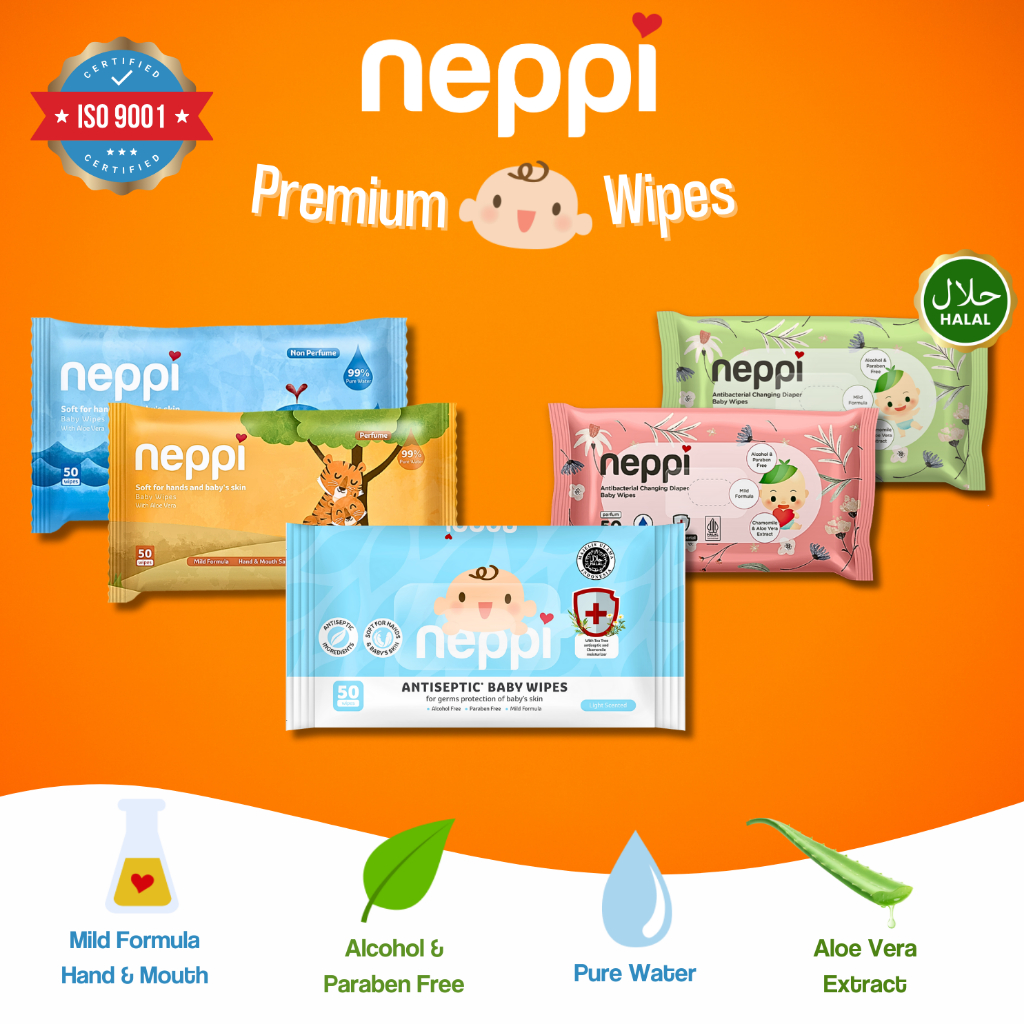 Neppi Premium Baby Wipes 10/50s (ISO CERTIFIED) | Shopee Singapore
