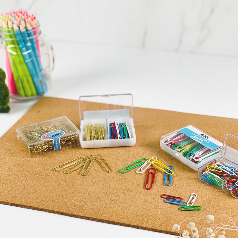 [SG Stock] Abel Kenko Paper Clip | Coloured PVC Paper Clip | Metal ...