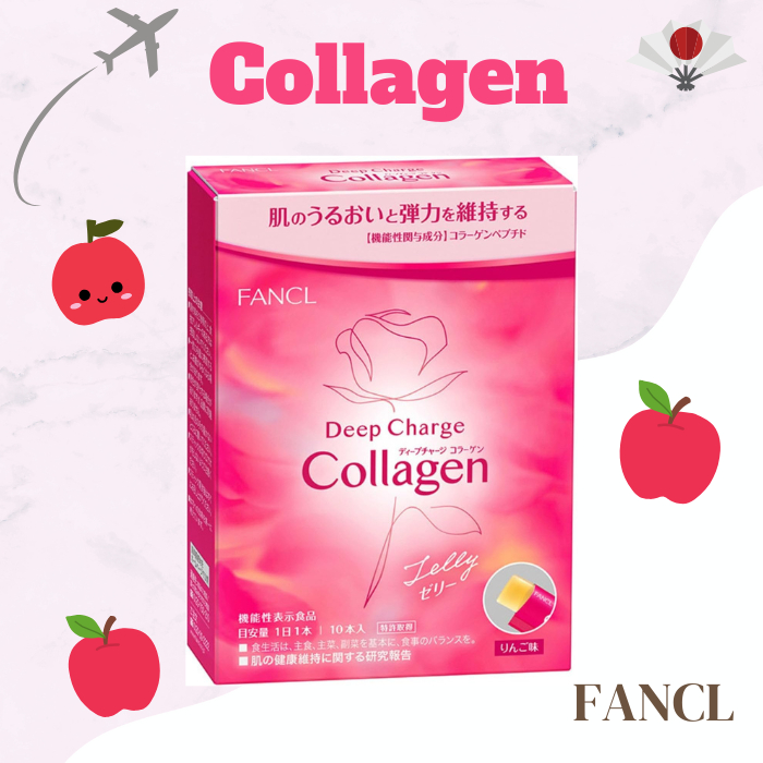 【Direct from Japan】FANCL Deep Charge Collagen Stick Jelly for 10 days ...