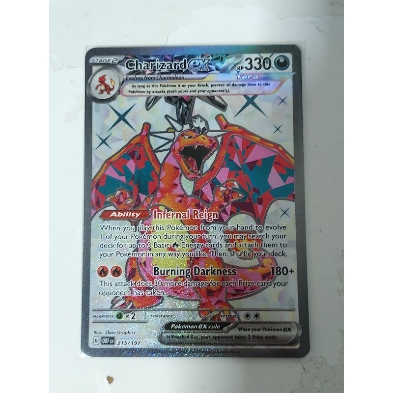 Pokemon charizard ex full art obsidian flame card | Shopee Singapore