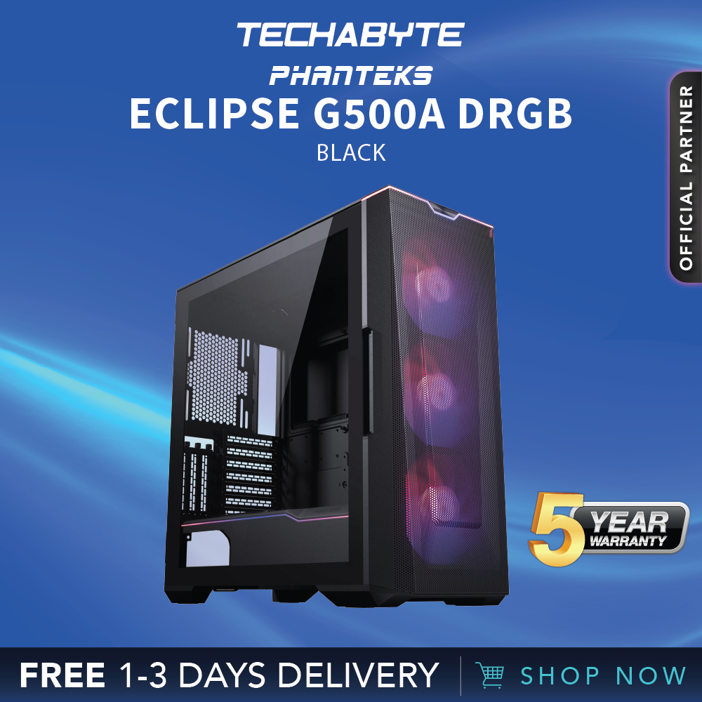 Phanteks Eclipse G500A DRGB | Tempered Glass Mid Tower ATX Case ...
