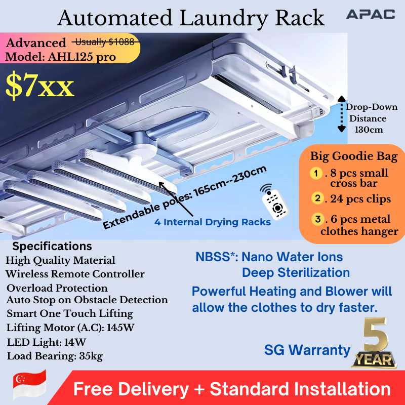 Automated Laundry Rack /Smart Clothes Drying Rack / Laundry Rack System ...