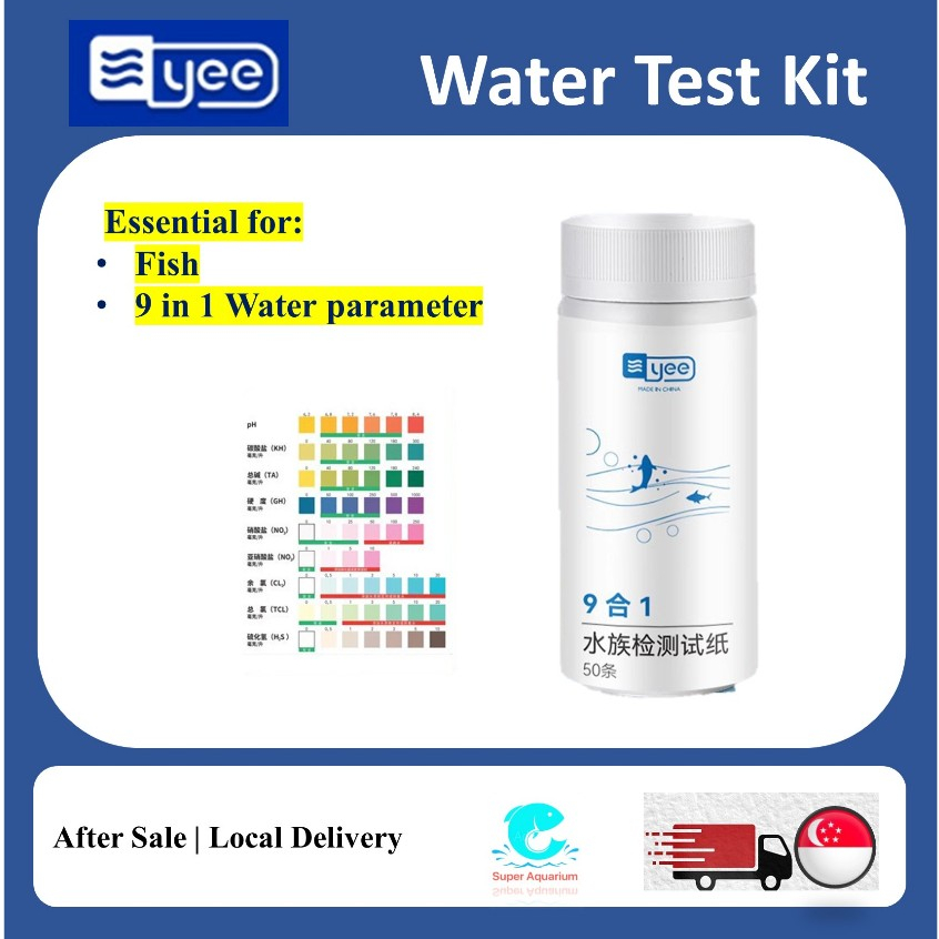 [YEE] Aquarium Test Strip Kit, 9-in-1 Water Test Paper For Fish Tank ...