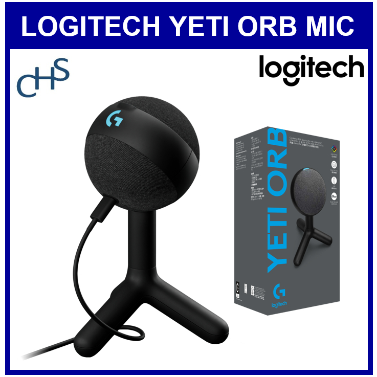 Logitech Yeti Orb Gaming Microphone RGB Condenser Gaming Mic with ...