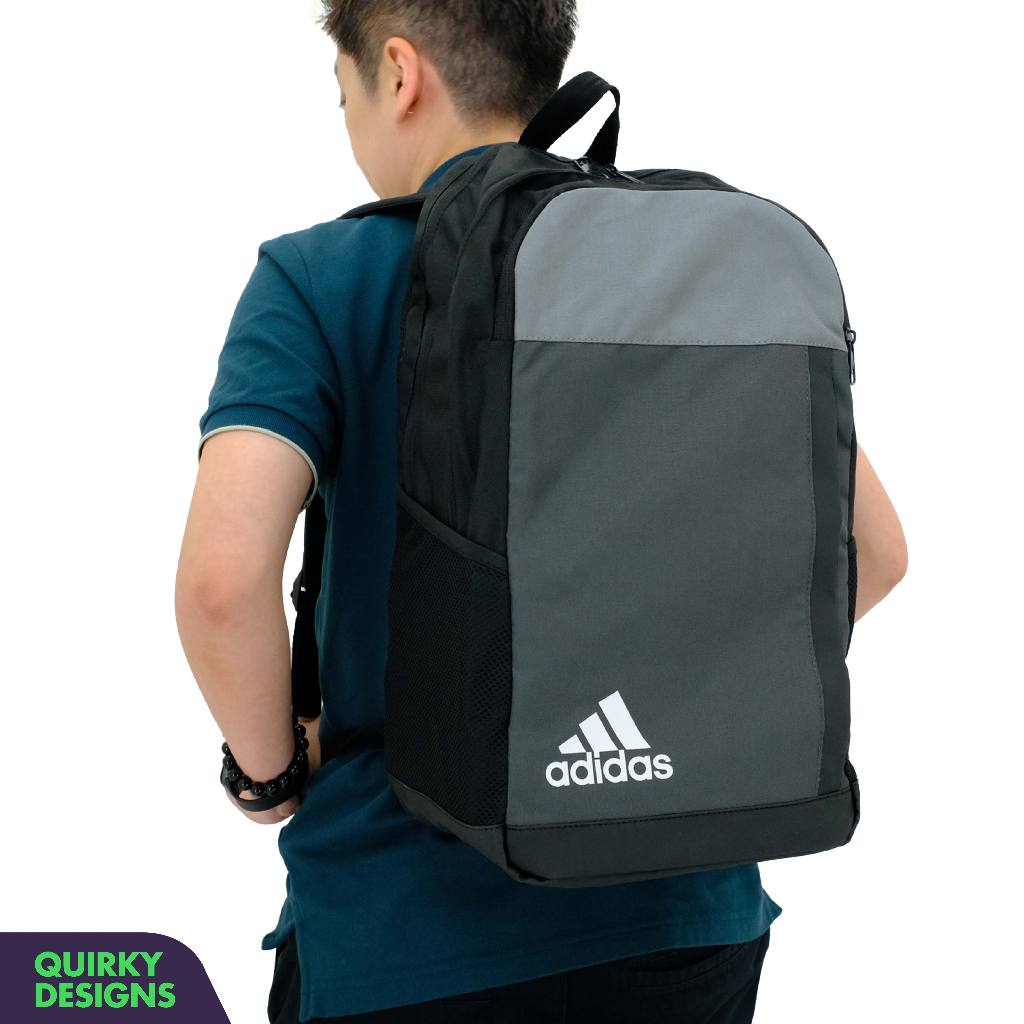 adidas Motion Badge Of Sport Backpack in Grey | Shopee Singapore