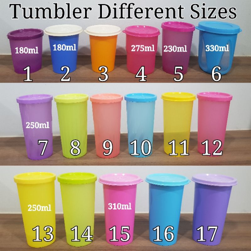 Tupperware Tumbler 250ml, 330ml, 310ml, 180ml n etc | Shopee Singapore
