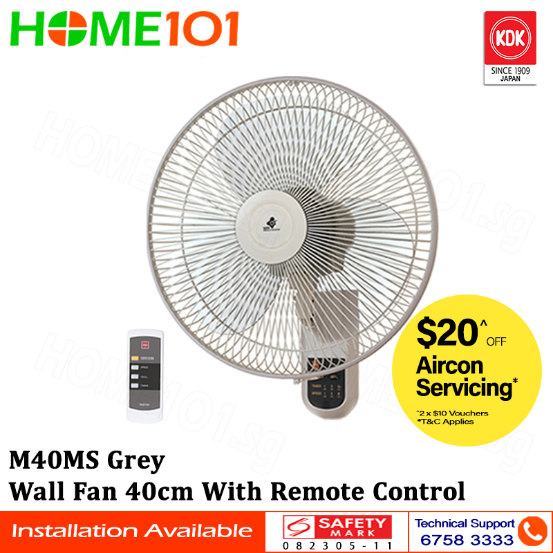 KDK Wall Fan 30 - 40cm M30CS || M40CS || M40MS | Shopee Singapore