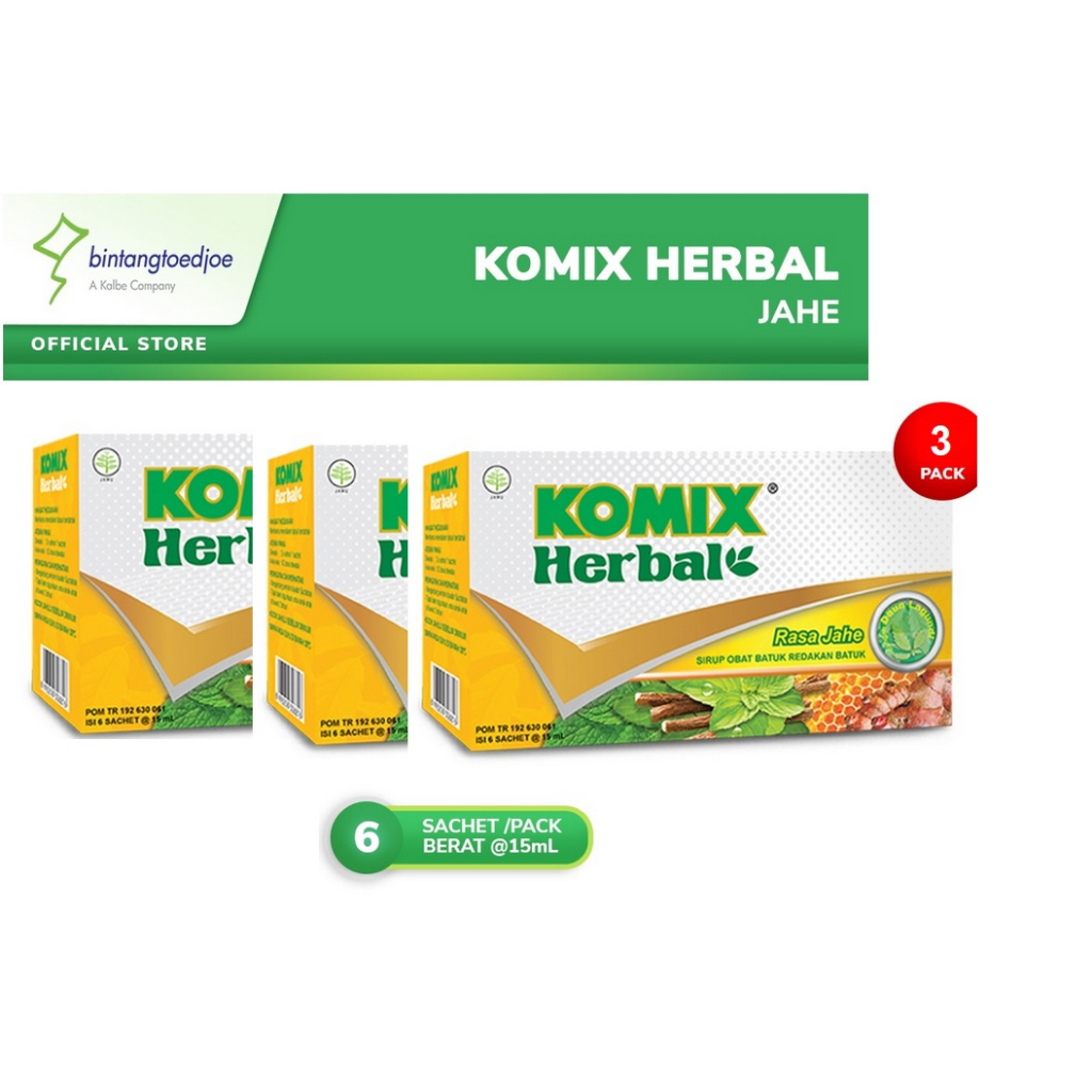 Komix Herbal OBH Jeruk Nipis Pack Bundle 30 SACHETS / KOMIX Herbal ...