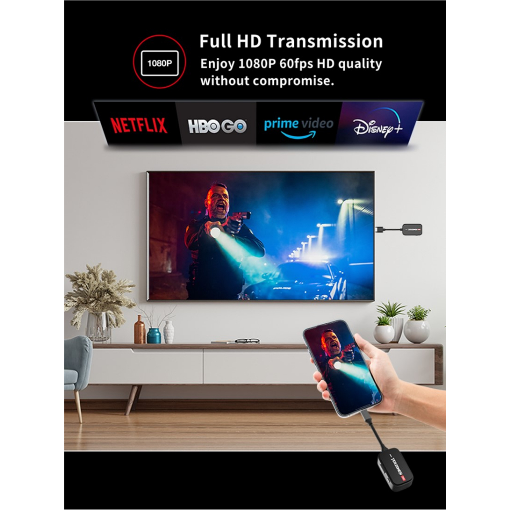 Terzomen AirLink Wireless Display Kit | Shopee Singapore