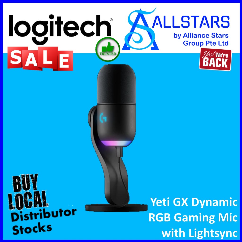 (ALLSTARS : We are Back Promo) Logitech Yeti GX Dynamic RGB Gaming Mic ...