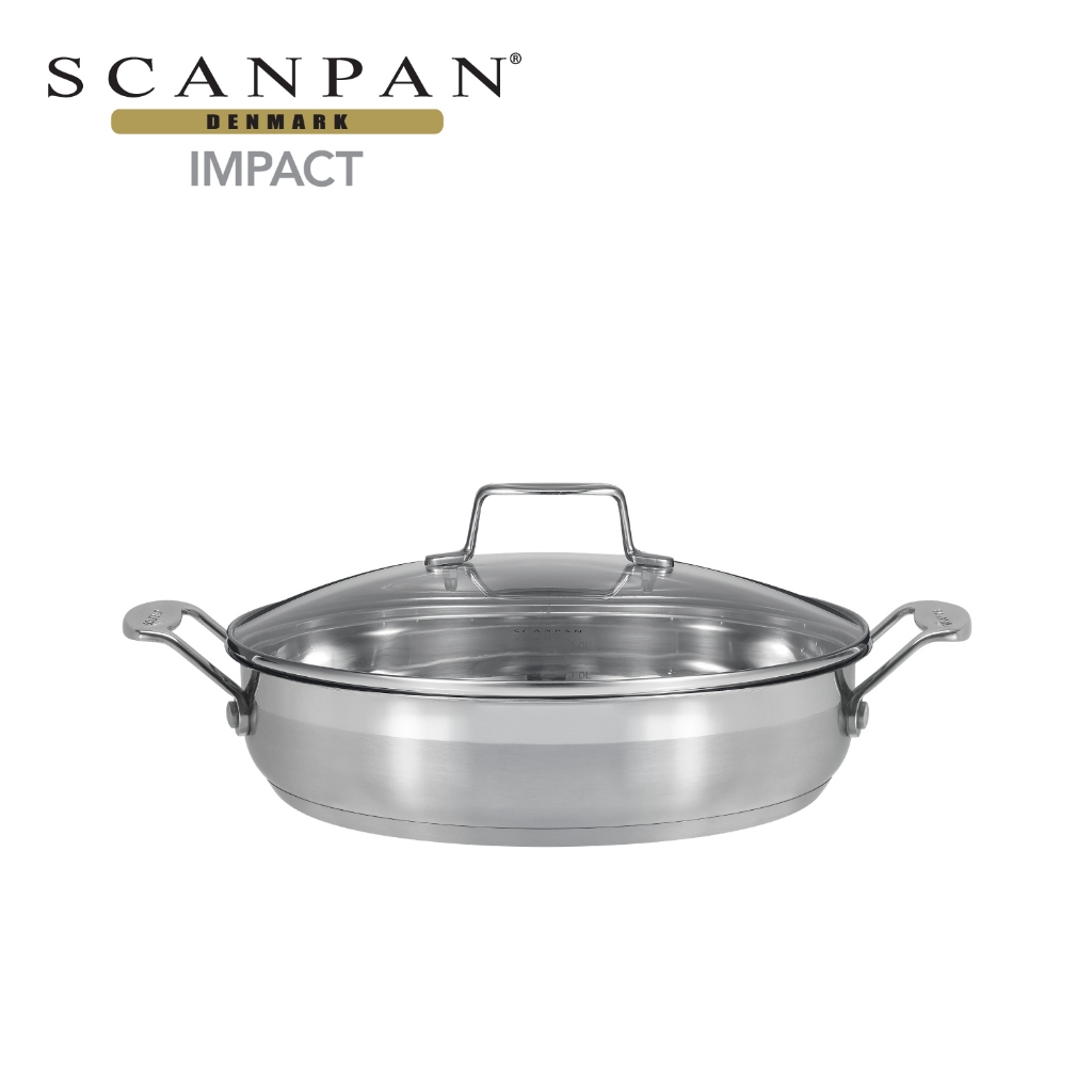 SCANPAN Impact 28cm Covered Chef Pan | Shopee Singapore